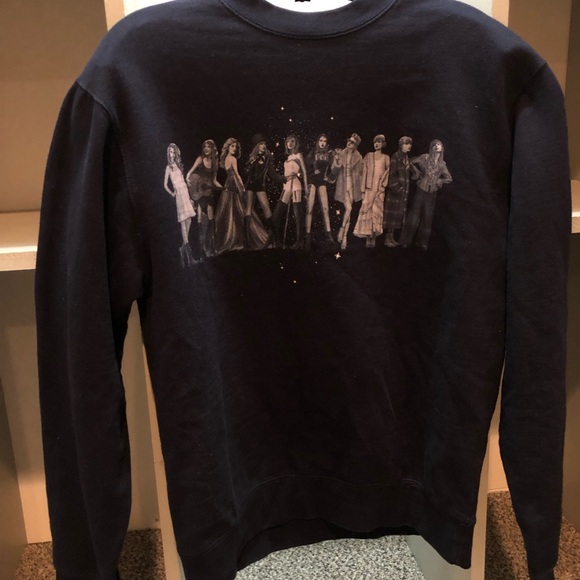 Taylor Swift | Tops | Taylor Swift Navy Blue Crewneck Sweater | Poshmark